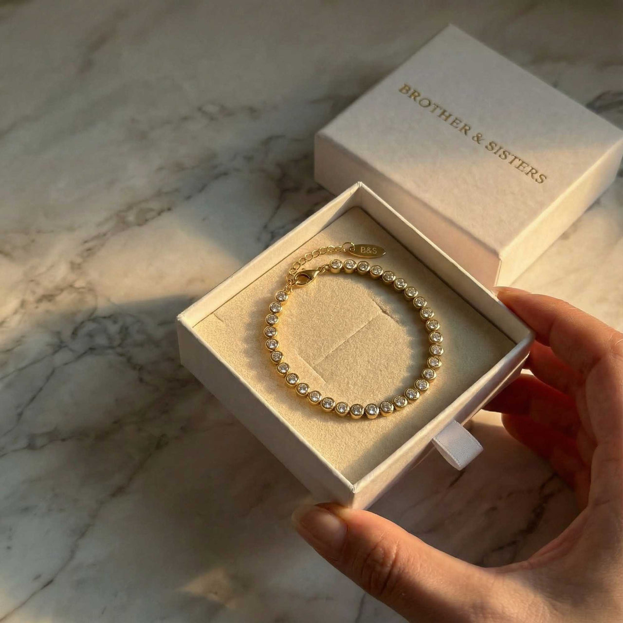 Waterproof Gold Tennis Bracelet | Sparkly Zirconia Crystal Bracelet ...